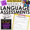 8th Grade Weekly Language Assessments • Teacher Thrive