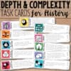 Depth and Complexity Task Cards for History/Social Studies • Teacher Thrive