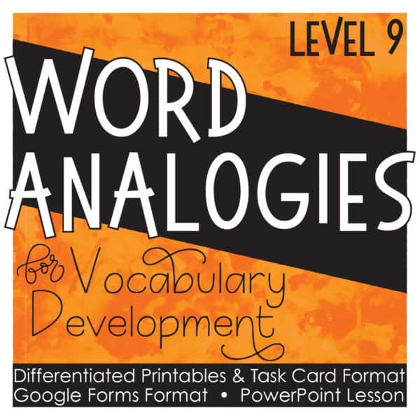 Word Analogies Grades 7-10 Middle School Bundle • Teacher Thrive
