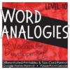 Word Analogies Grades 7-10 Middle School Bundle • Teacher Thrive