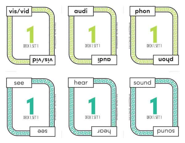 Greek and Latin Roots Card Game • Teacher Thrive