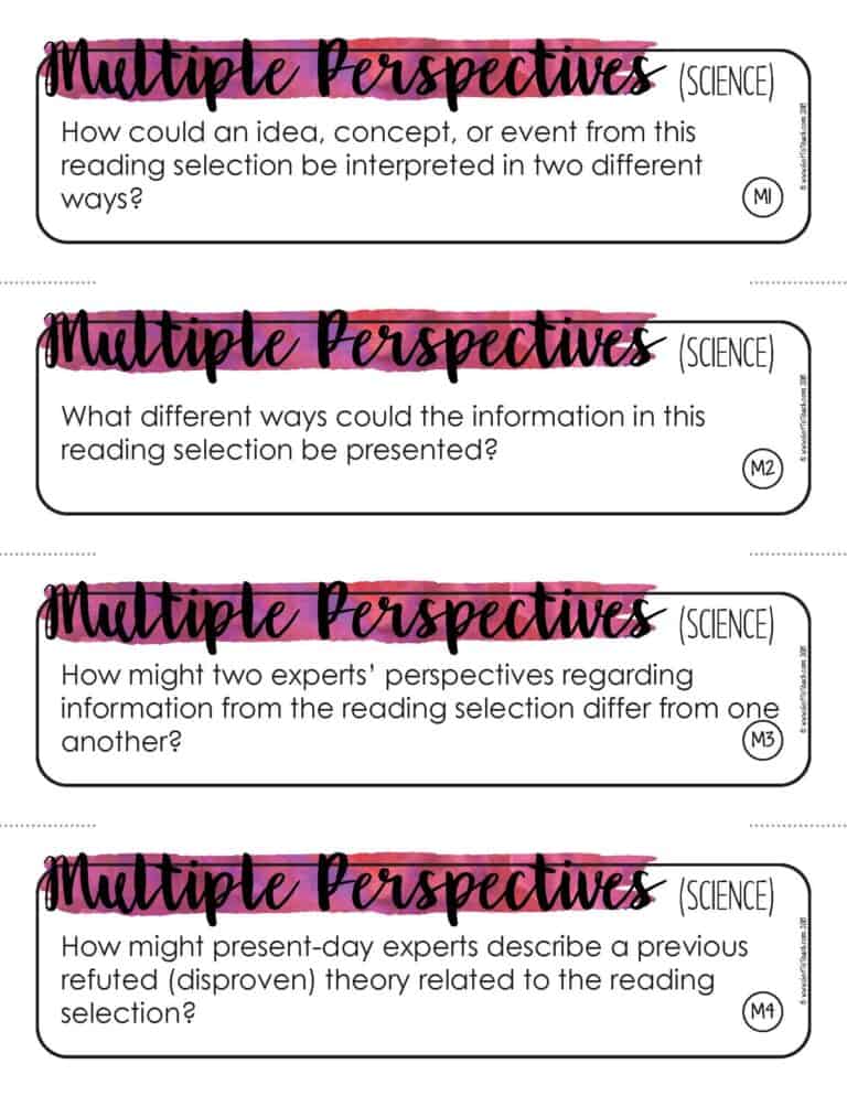 Depth and Complexity Task Cards for Science • Teacher Thrive