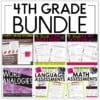 Fourth Grade Bundle: Language, Grammar, Math, and Reading • Teacher Thrive