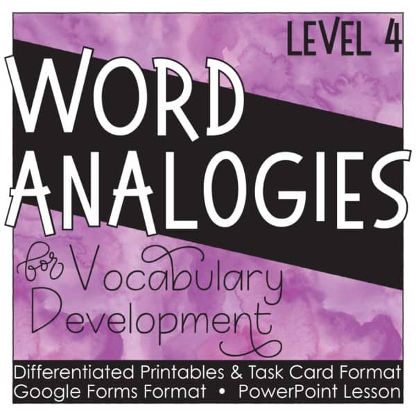 Word Analogies Grades 3-6 Upper Elementary Bundle • Teacher Thrive