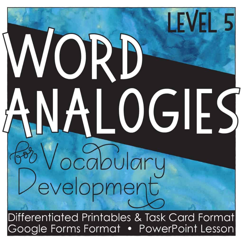Word Analogies Grades 3-6 Upper Elementary Bundle • Teacher Thrive