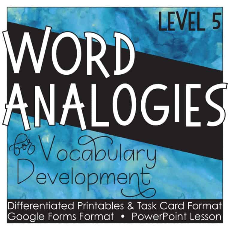Word Analogies Grades 3-6 Upper Elementary Bundle • Teacher Thrive