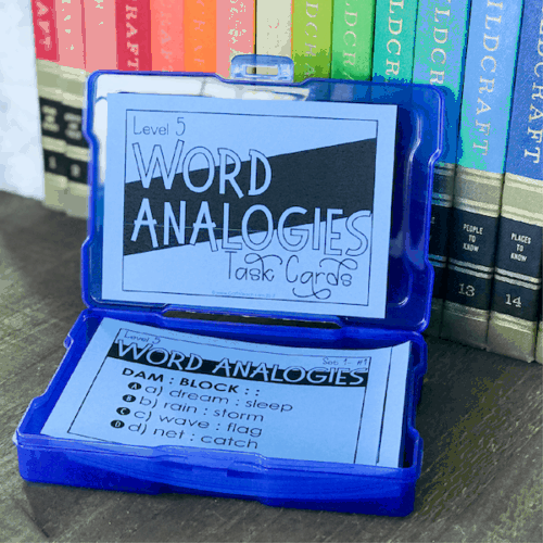 Word Analogies Level 5 • Teacher Thrive