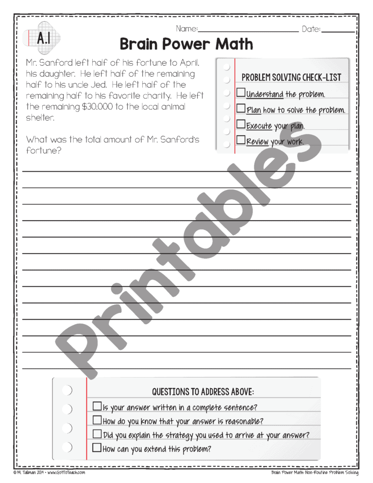 Brain Power Math [Book A] • Teacher Thrive