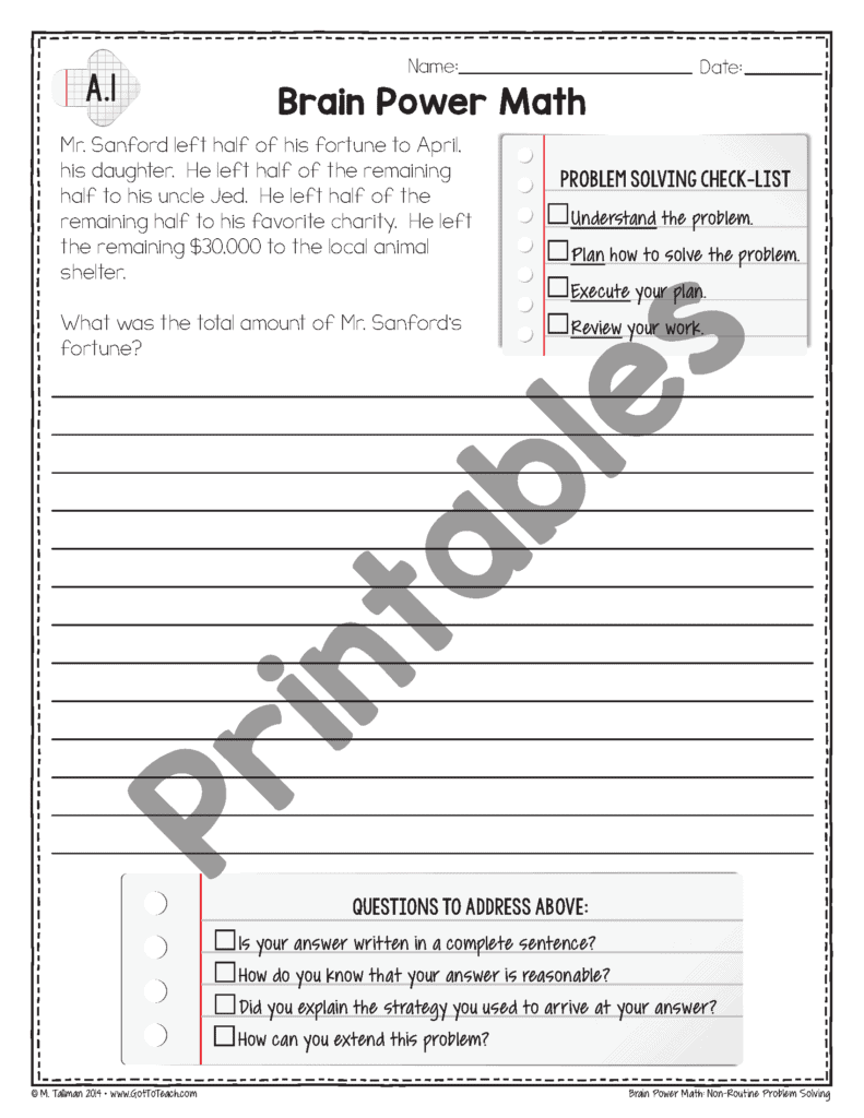 Brain Power Math [Book A] • Teacher Thrive