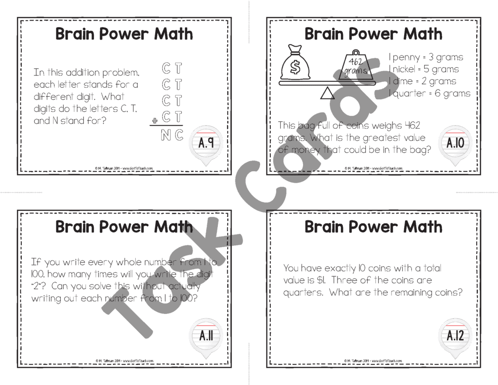Brain Power Math [Book A] • Teacher Thrive