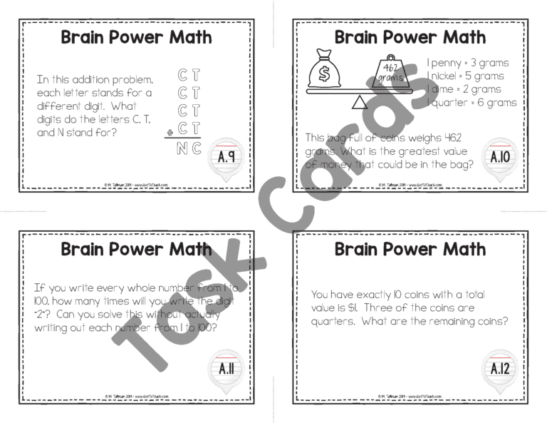 Brain Power Math [Book A] • Teacher Thrive