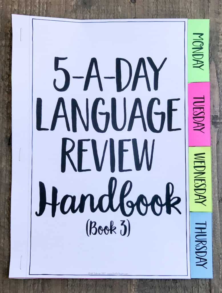 3rd Grade Daily Language Spiral Review • Teacher Thrive