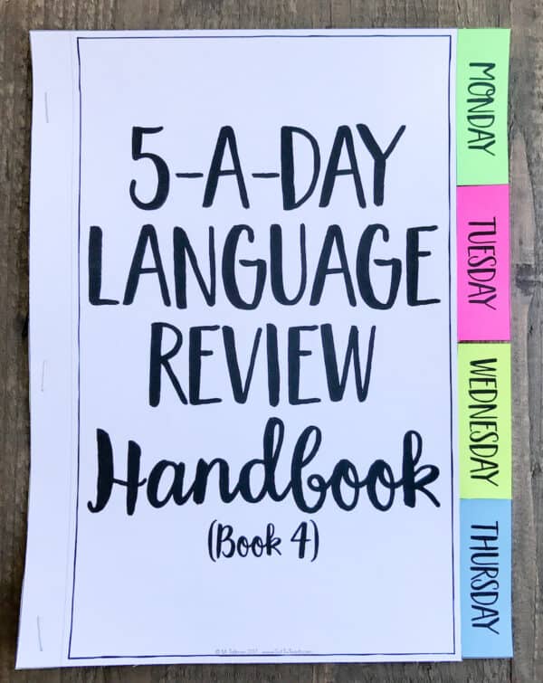 4th Grade Daily Language Spiral Review • Teacher Thrive
