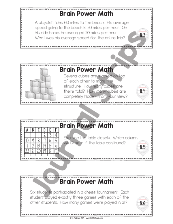 Brain Power Math [Book B] • Teacher Thrive