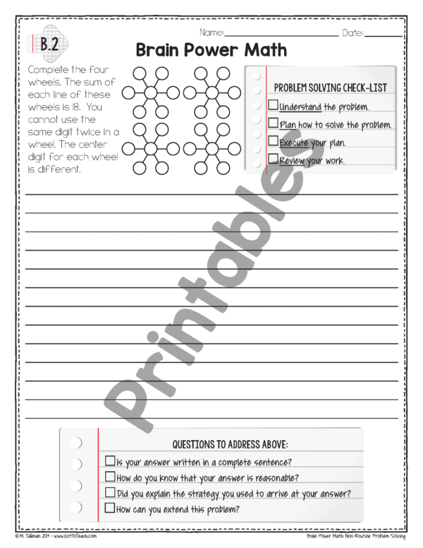 Brain Power Math [Book B] • Teacher Thrive