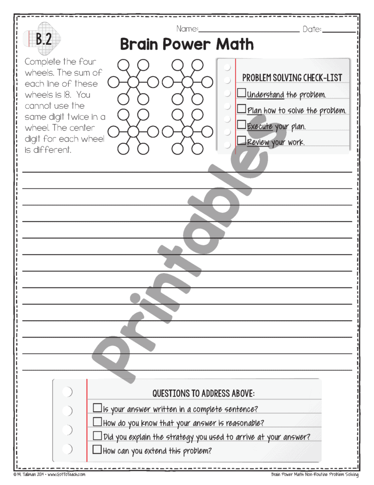 Brain Power Math [Book B] • Teacher Thrive