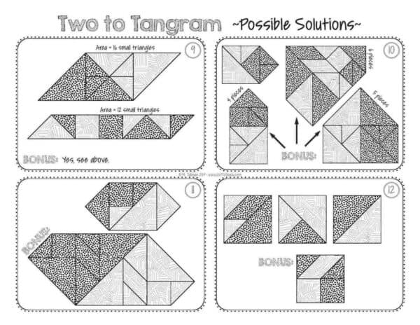 Math Tangram Cooperative Learning Math Centers • Teacher Thrive