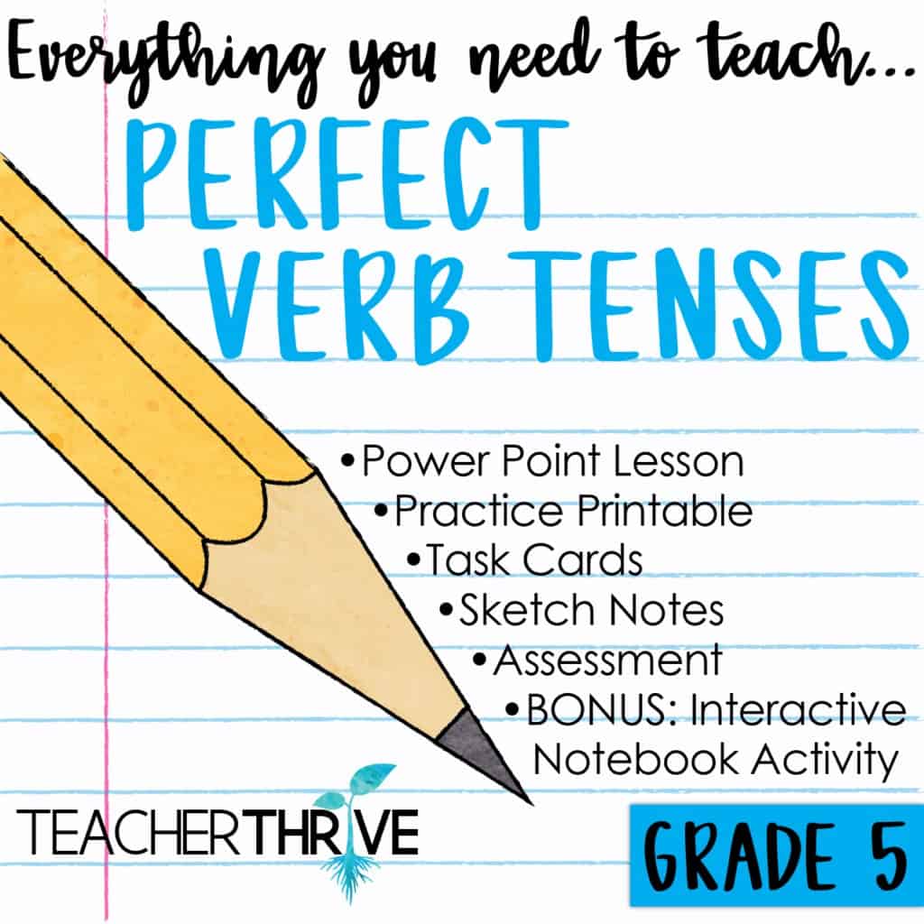 Teaching Perfect Verb Tenses • Teacher Thrive