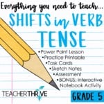 Fifth Grade Grammar: Shifts in Verb Tense • Teacher Thrive