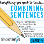 Fifth Grade Grammar: Combine Sentences • Teacher Thrive