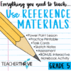 Fifth Grade Grammar: Use Reference Materials • Teacher Thrive
