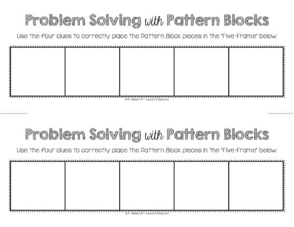 Problem Solving with Pattern Blocks 1 • Teacher Thrive