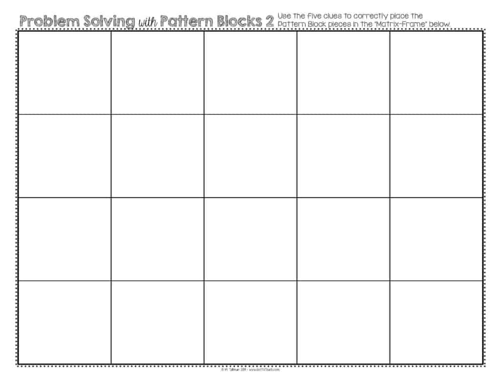 Problem Solving with Pattern Blocks 2 • Teacher Thrive