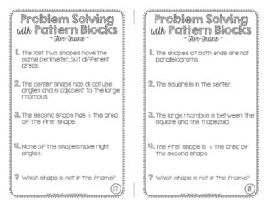 Problem Solving with Pattern Blocks 1 • Teacher Thrive