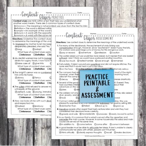 Fifth Grade Grammar: Context Clues • Teacher Thrive
