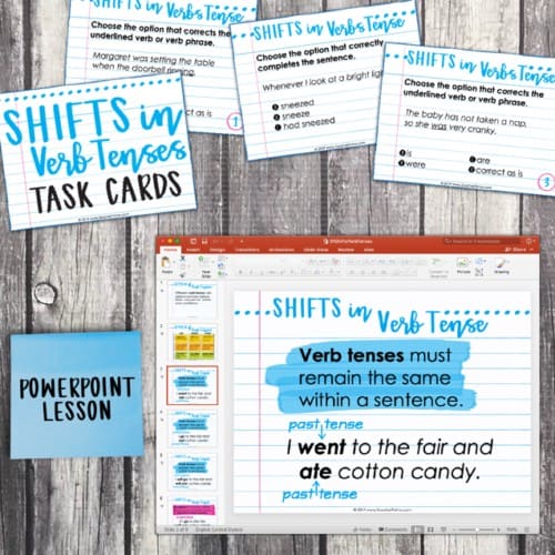 Fifth Grade Grammar: Shifts in Verb Tense • Teacher Thrive