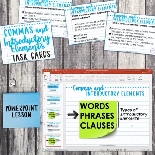 Fifth Grade Grammar: Commas and Introductory Elements • Teacher Thrive