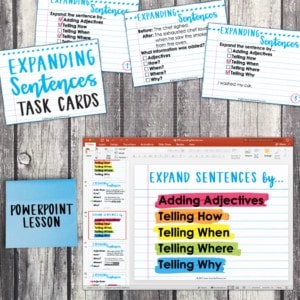 Fifth Grade Grammar: Expand Sentences • Teacher Thrive