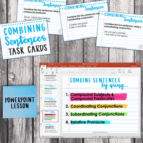 Fifth Grade Grammar: Combine Sentences • Teacher Thrive