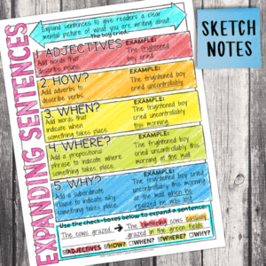 Fifth Grade Grammar: Expand Sentences • Teacher Thrive