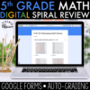 5th Grade Daily Math Spiral Review [DIGITAL] • Teacher Thrive