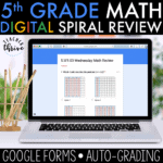 5th Grade Daily Math Spiral Review [DIGITAL] • Teacher Thrive