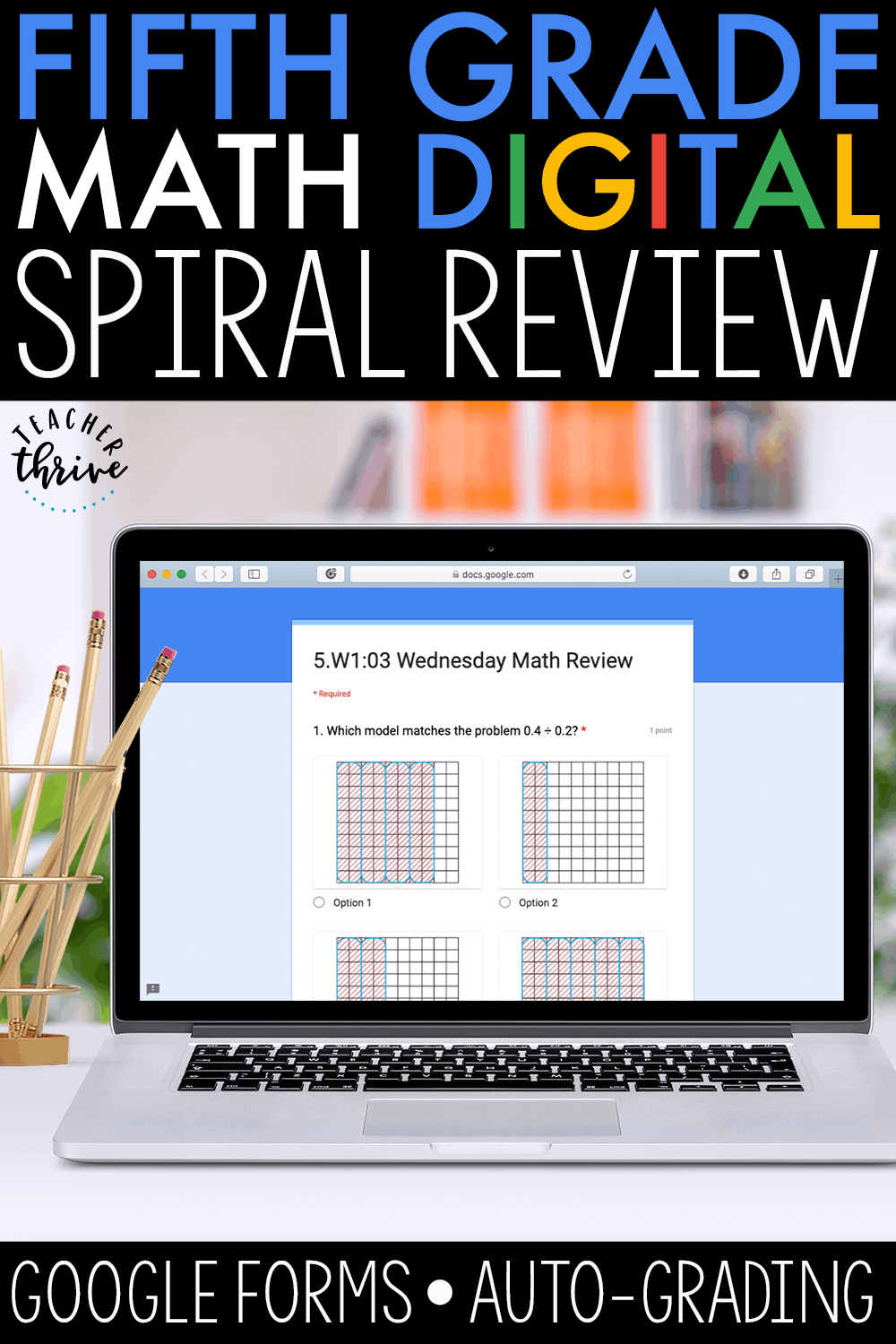 5th Grade Daily Math Spiral Review [DIGITAL] • Teacher Thrive