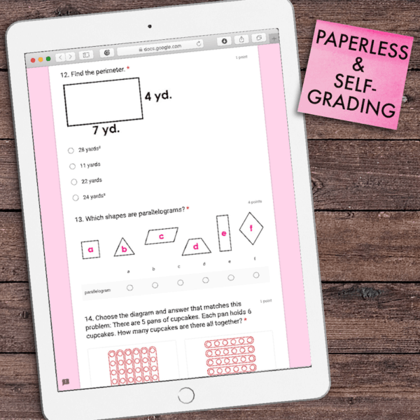 3rd Grade Weekly Math Assessments [DIGITAL] • Teacher Thrive