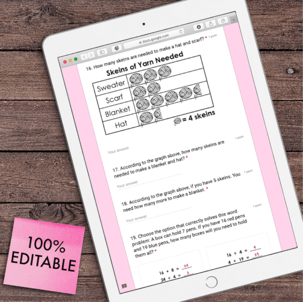 3rd Grade Weekly Math Assessments [DIGITAL] • Teacher Thrive