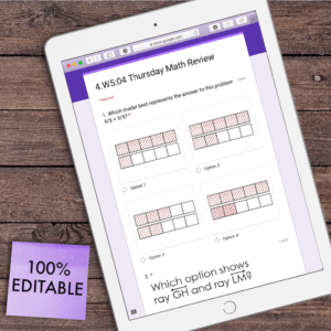 4th Grade Daily Math Spiral Review [DIGITAL] • Teacher Thrive