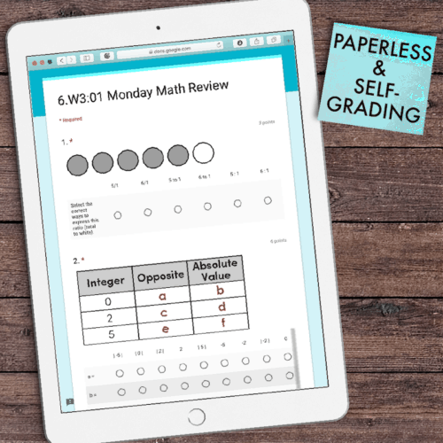 6th Grade Daily Math Spiral Review [DIGITAL] • Teacher Thrive