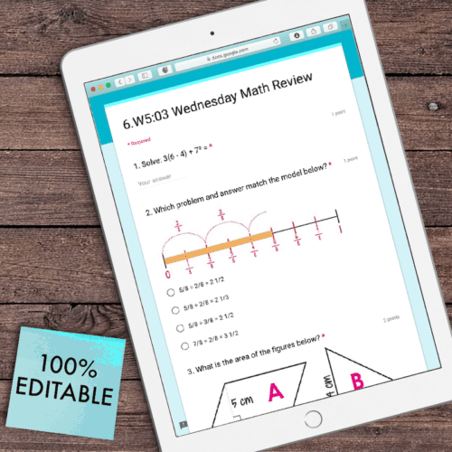 6th Grade Daily Math Spiral Review [DIGITAL] • Teacher Thrive