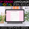 3rd Grade Language Spiral Review [DIGITAL] • Teacher Thrive