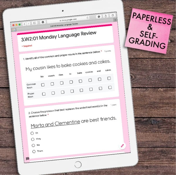 3rd Grade Language Spiral Review [DIGITAL] • Teacher Thrive