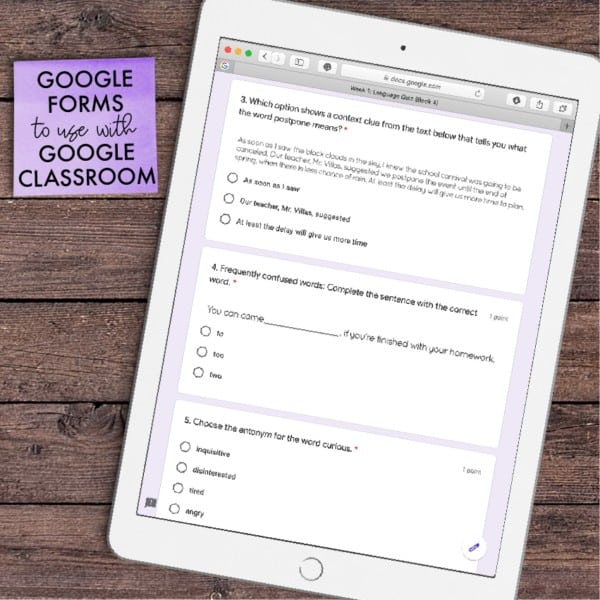 4th Grade Weekly Language Assessments [DIGITAL] • Teacher Thrive