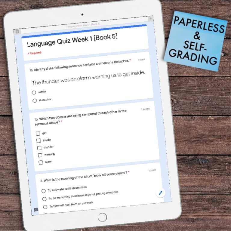 5th Grade Weekly Language Assessments [DIGITAL] • Teacher Thrive