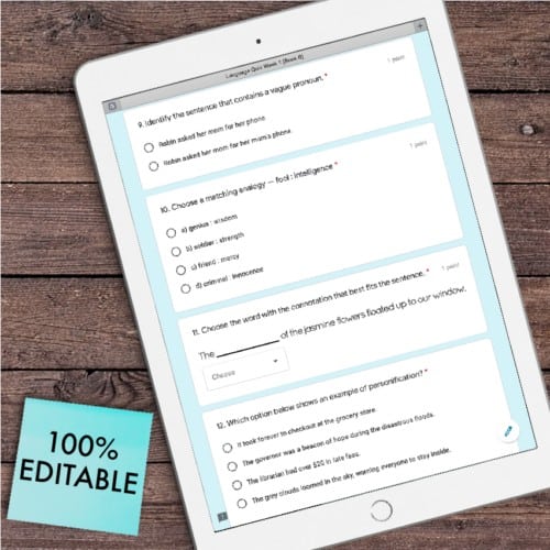 6th Grade Weekly Language Assessments [DIGITAL] • Teacher Thrive