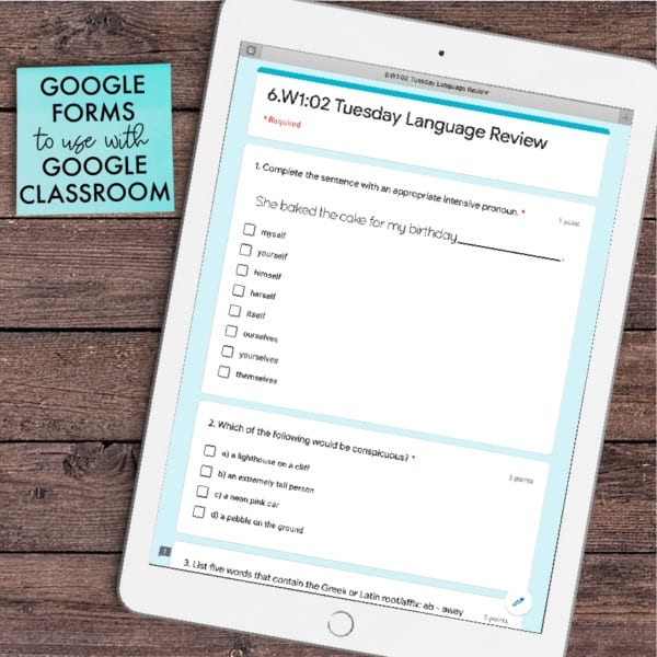 6th Grade Language Spiral Review [DIGITAL] • Teacher Thrive