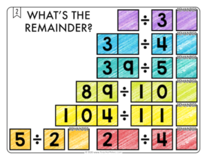 Math Tiles: What's the Remainder • Teacher Thrive