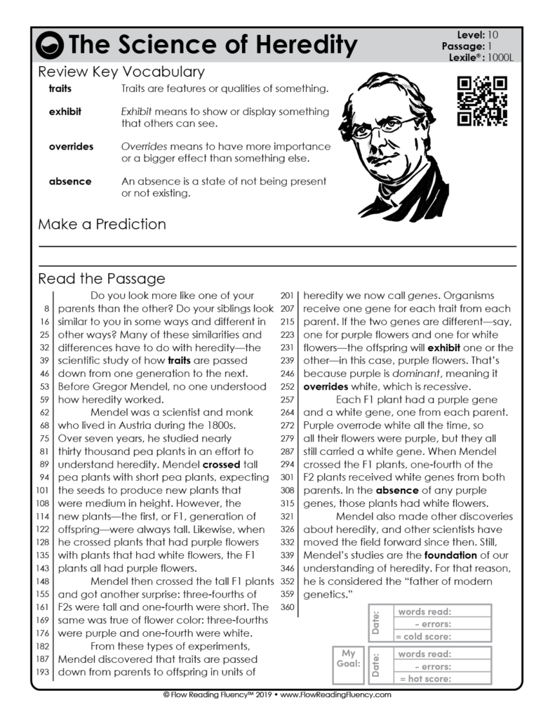 Level 10: Flow Reading Fluency (PRINTABLE) • Teacher Thrive
